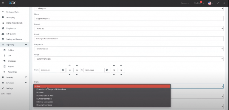 How to Create Call Reports in 3CX Management Console